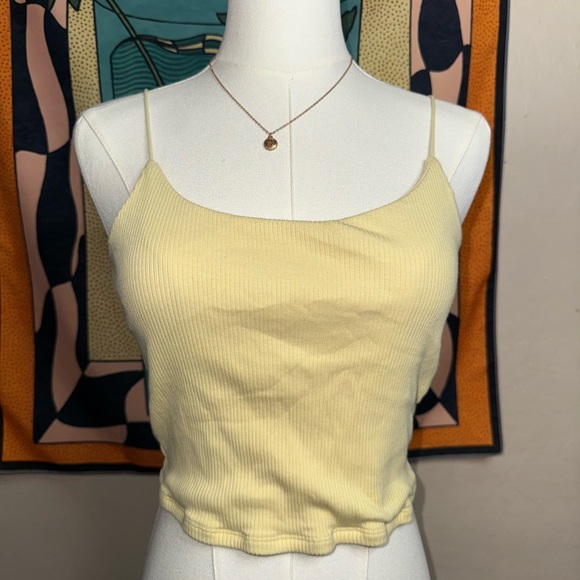 Garage | Tops | Garage Yellow Ribbed Top | Poshmark